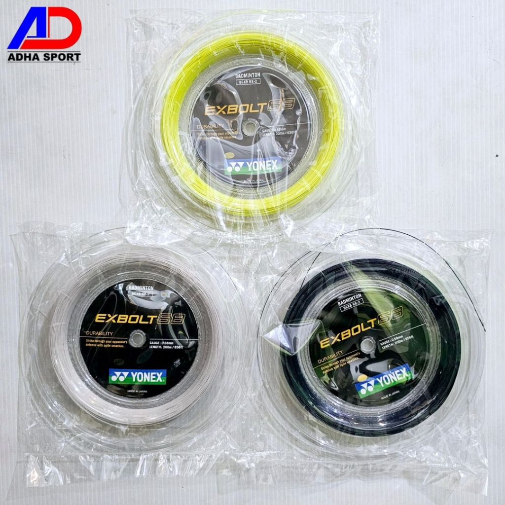 Jual Senar Badminton Yonex Exbolt 68 Roll 200 Meter Original Made in ...