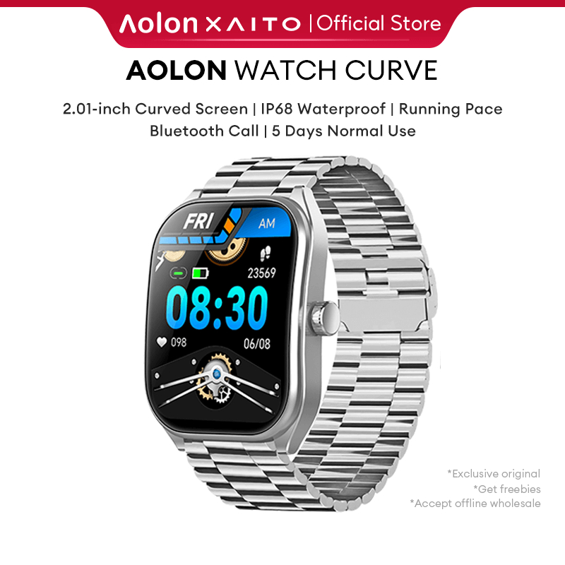Jual Aolon Curve Smart Watch 2024 Bluetooth Call Watch Sport Mode ...
