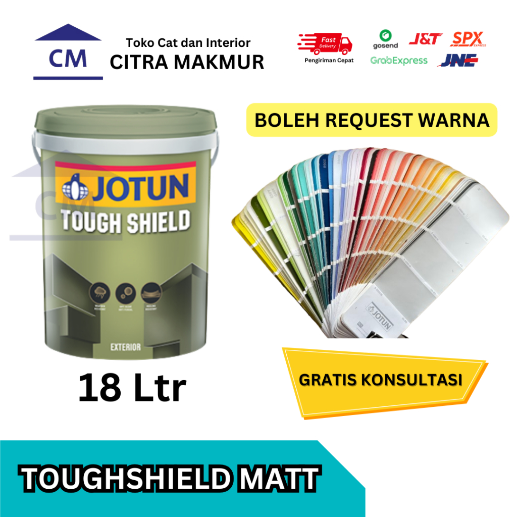 Jual JOTUN TOUGH SHIELD Matt - 18 Ltr (Bisa Request Warna & Custom ...