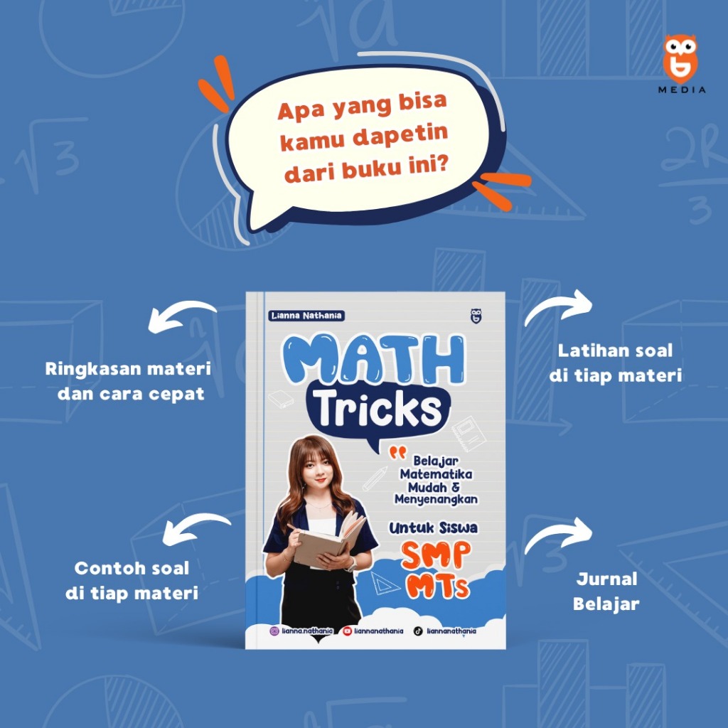 Jual Buku Math Tricks SMP/MTS By Lianna Nathania | Shopee Indonesia