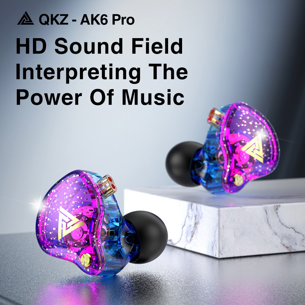Jual QKZ AK6 AK6 PRO In Ear Headphones, High Fidelity Subwoofer ...