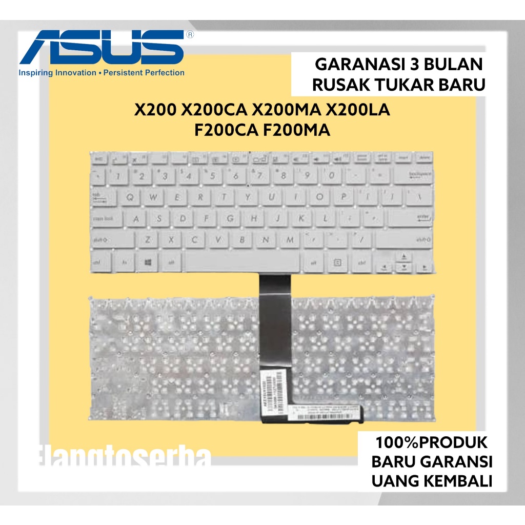 Jual ORIGINAL KEYBOARD LAPTOP ASUS X200 X200M X200CA X200MA F200 F200CA ...