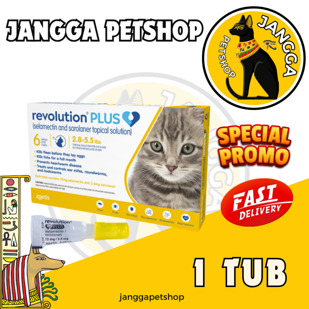 Jual Revolution Cat Plus Kitten 1 Tube (bb 1 -2.5kg) | Shopee Indonesia