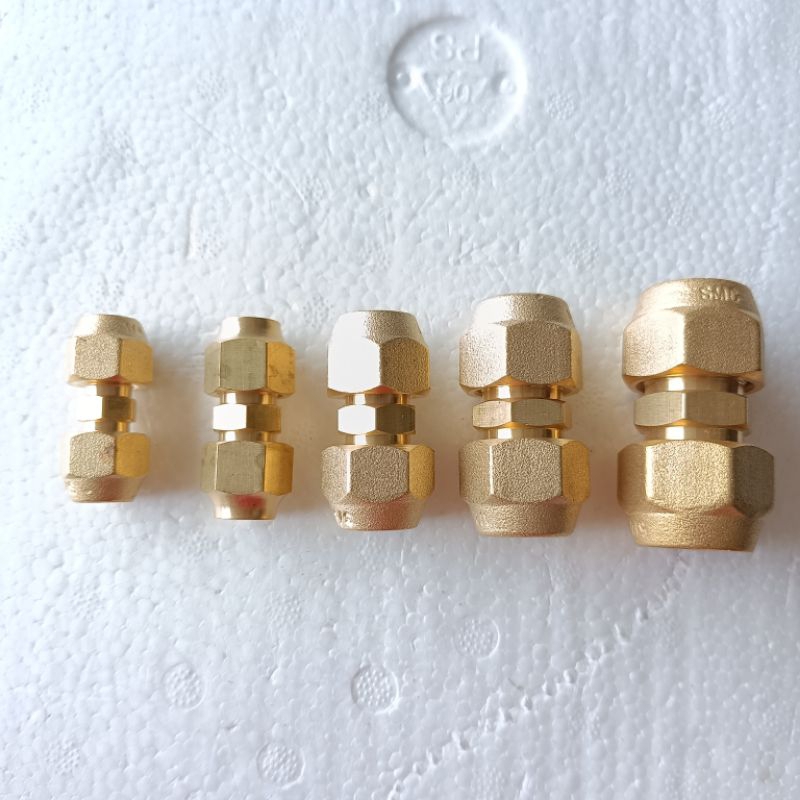 Jual Double Nepel Sambungan Pipa Ac 1/2 Pk / 2 Pk | Nut Ac | Double | Shopee Indonesia