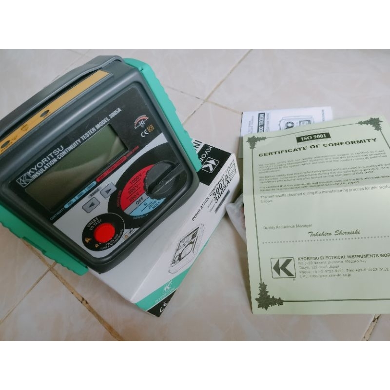 Jual Megger insulation tester KYORITSU 3005a original | Shopee Indonesia