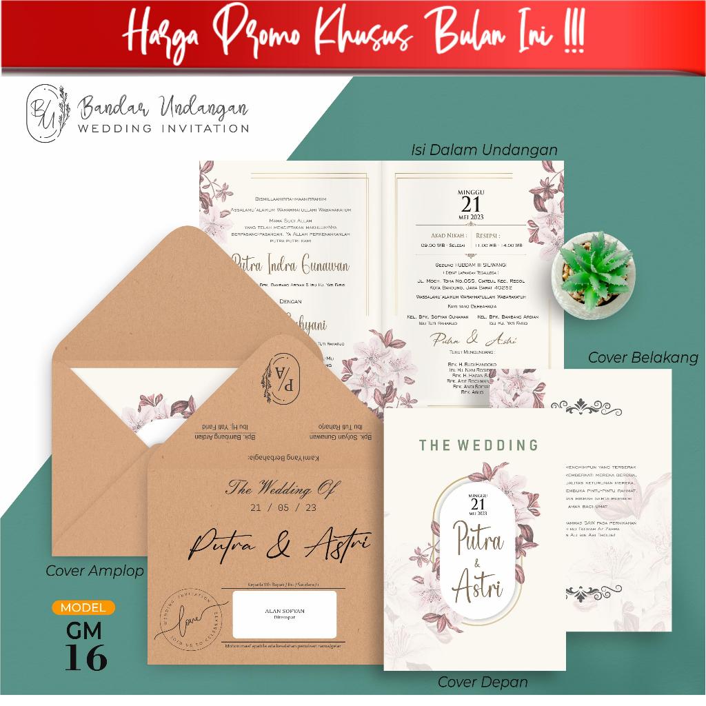 Jual UNDANGAN PERNIKAHAN AMPLOP CRAFT +BRIEF CARD SOFTOVER RUSTIC ...