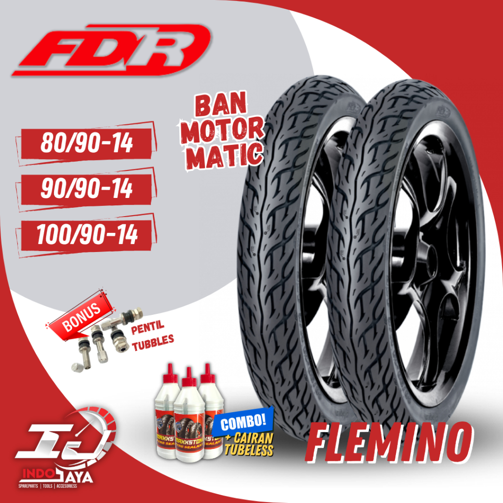 Jual BAN FDR TUBELESS FLEMINO RING 14 / BAN LUAR -14 (80/90-14 - 90/90 ...