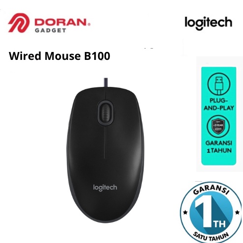 Jual SPONTAN Logitech B1 Optical Mouse USB Original Garansi Resmi 1 ...