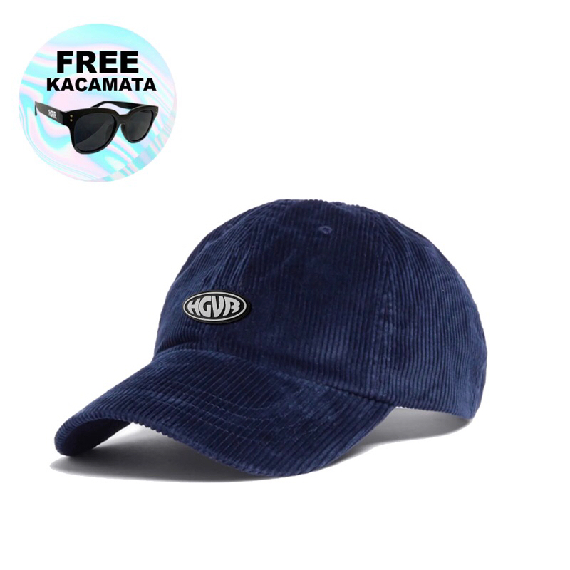 Jual Hgvr Topi Navy Hpc 49 polocap corduroy Dan Gratis Kaca Mata ...