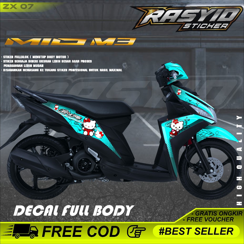 Jual COD Decal Sticker Yamaha Mio M3 125 Mio Z Full Body Decal Sticker ...
