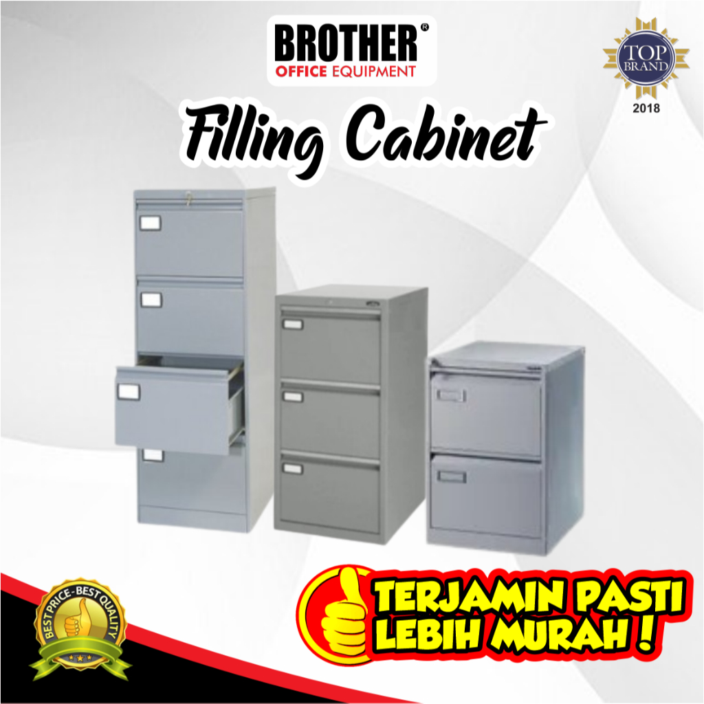 Jual FILLING CABINET BROTHER/ RAK ARSIP/ LEMARI LACI BESI/ LEMARI BERKAS KANTOR - BROTHER BS 102 ...