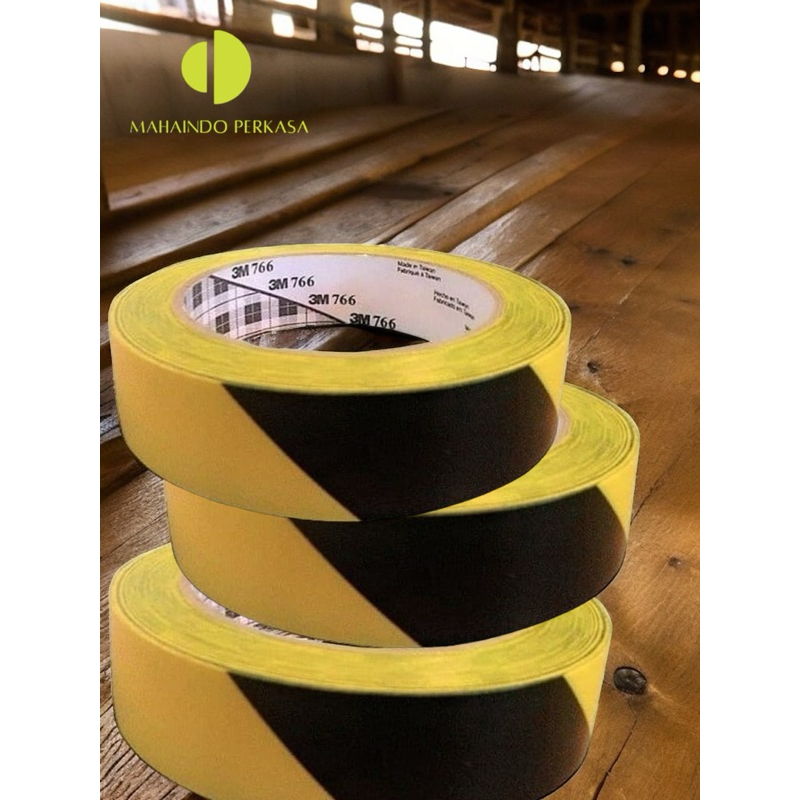 Jual 3M 766 Floor Tape Line Tape Pita Lantai Police Line Floor Marking Tape 1 Inch x 33m ...