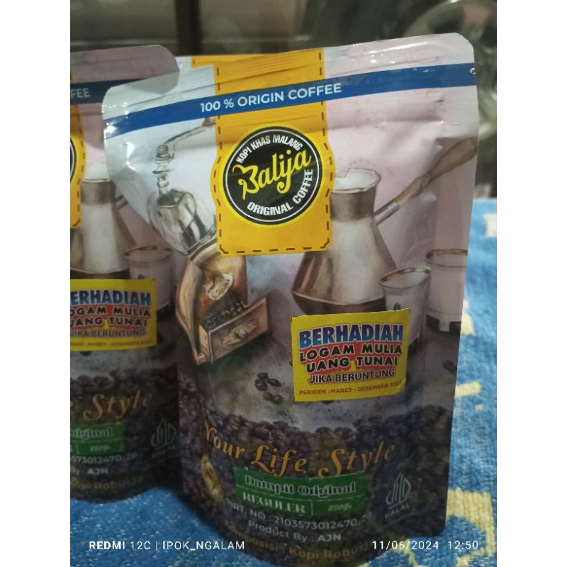 Jual Kopi Balija Dampit Original 5000g ( 1 sak 230g × 22 ) | Shopee ...