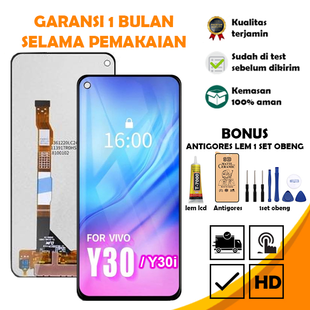 Jual [ ORIGINAL ] LCD VIVO Y30 4G /Y30I FULLSET Touchscreen | Shopee ...