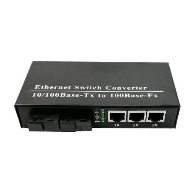 Jual Media Converter HTB 2FO 3LAN bekas normal komplit adaptor | Shopee ...