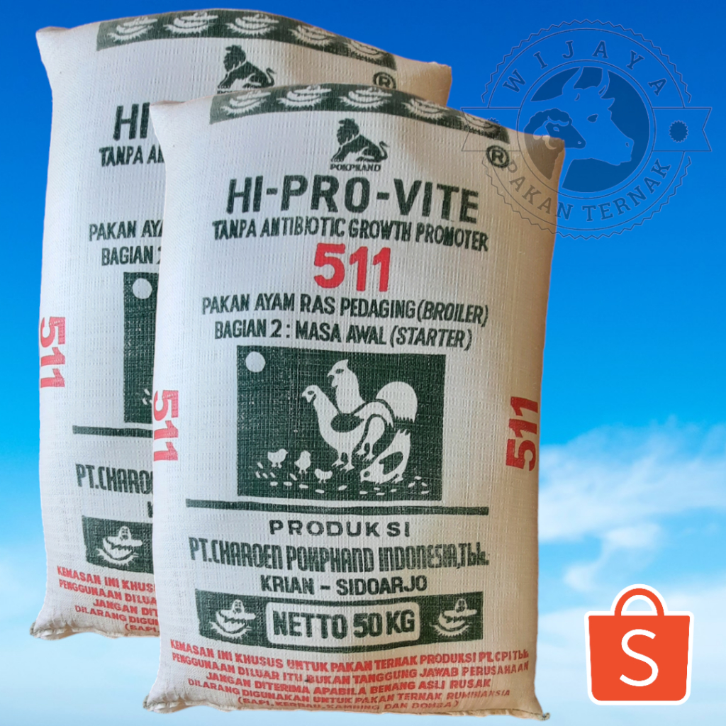 Jual Pakan Ayam CP 511 HI-PRO-VITE Kemasan 1 KG WJYPKNTRN | Shopee ...