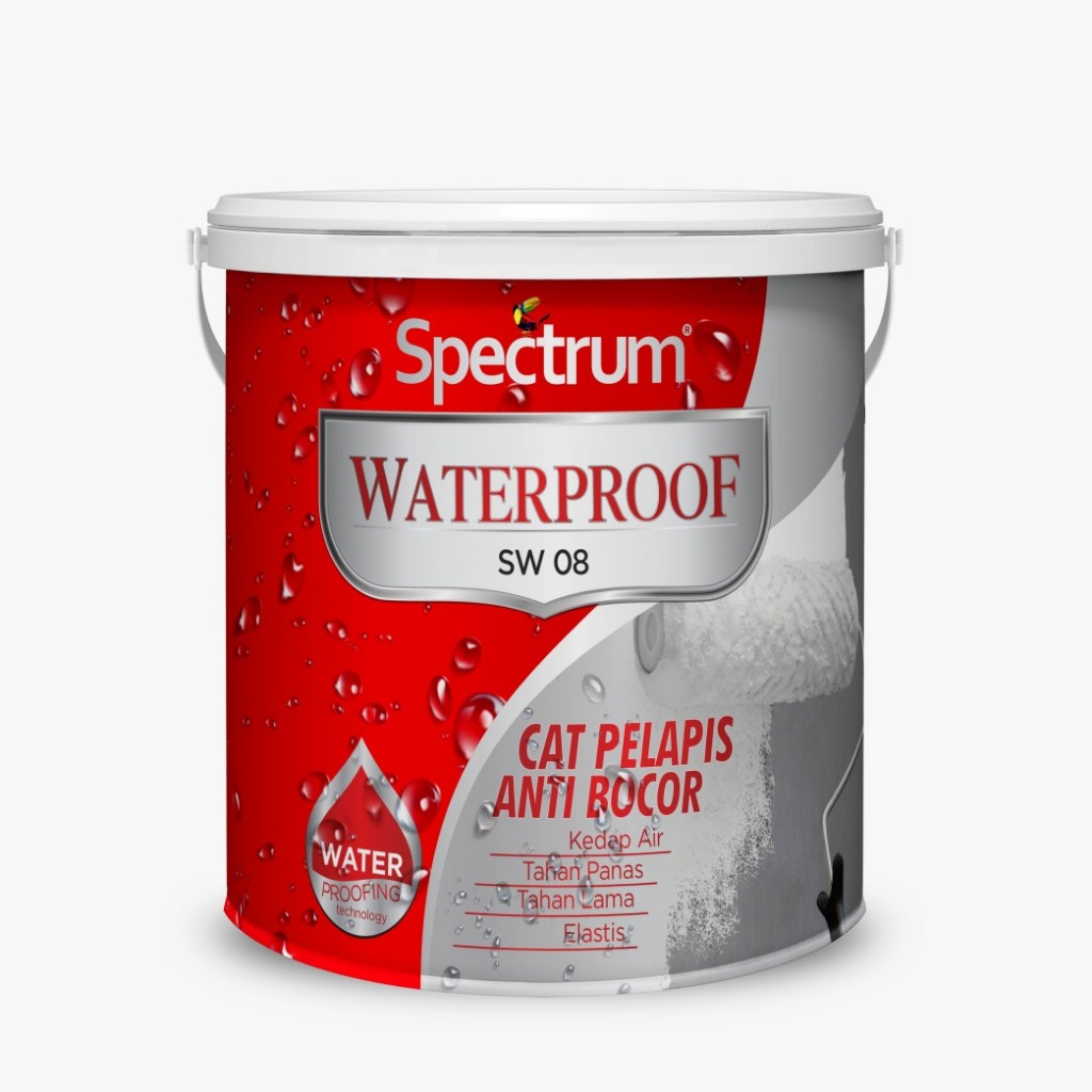 Jual SPECTRUM WATERPROOF - CAT PELAPIS ANTI BOCOR 5 KG | Shopee Indonesia