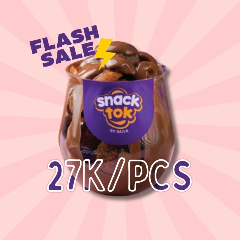Jual SNACKTOK CHOCO MILK Bittersweet by Najla | Shopee Indonesia