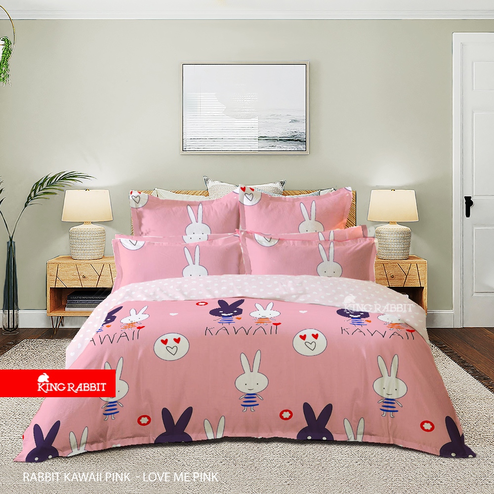 Jual King Rabbit Organic Bamboo Velvet Complete Set Bed Cover & Sprei ...