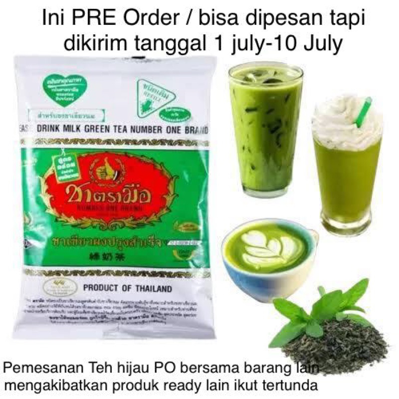 Jual THAI GREENTEA Chatramue Green tea Teh Hijau Thailand 200gr ...