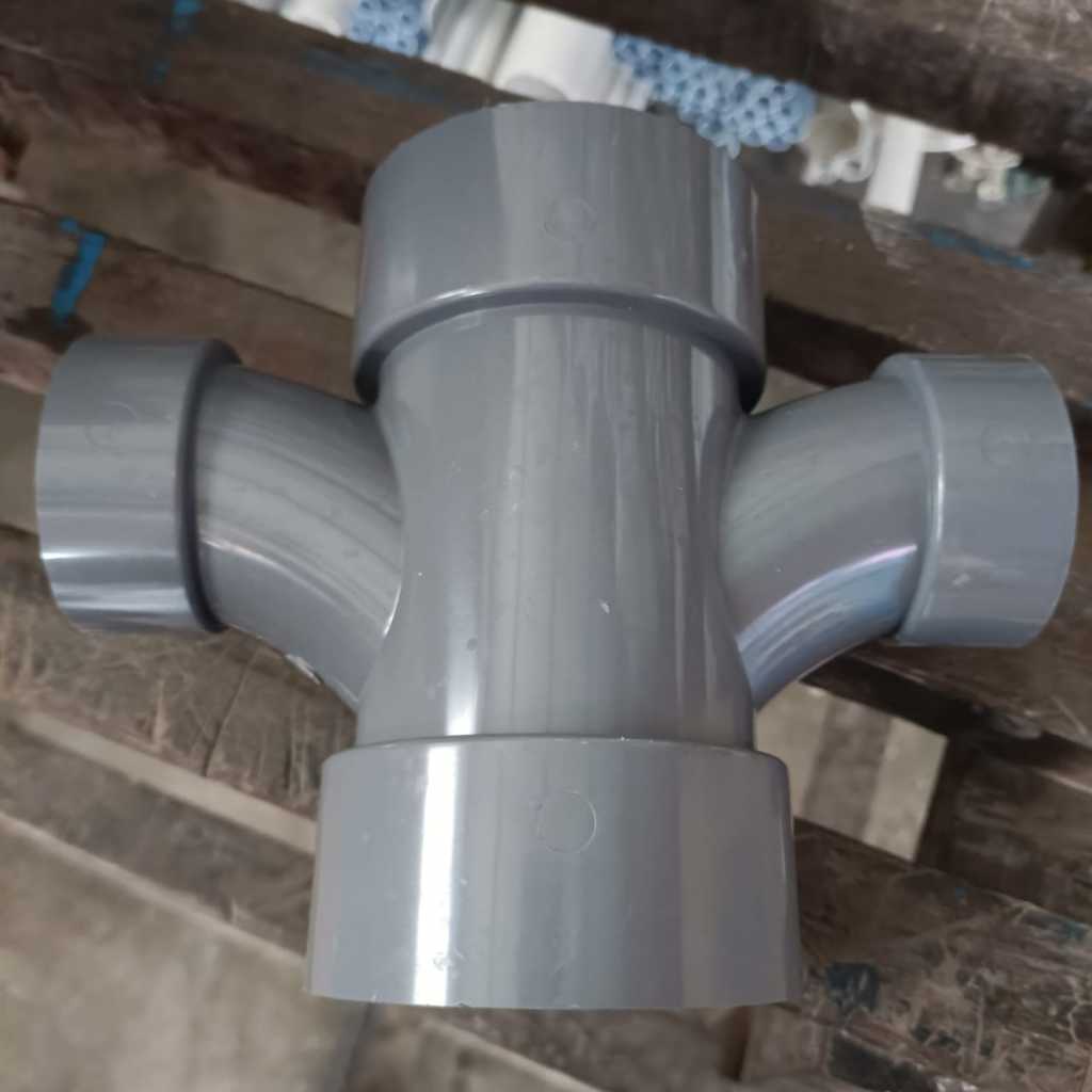 Jual D-WLT 3" x 2" Inch Rucika / D Large Radius Double Tee Y PVC / D-WLT | Shopee Indonesia