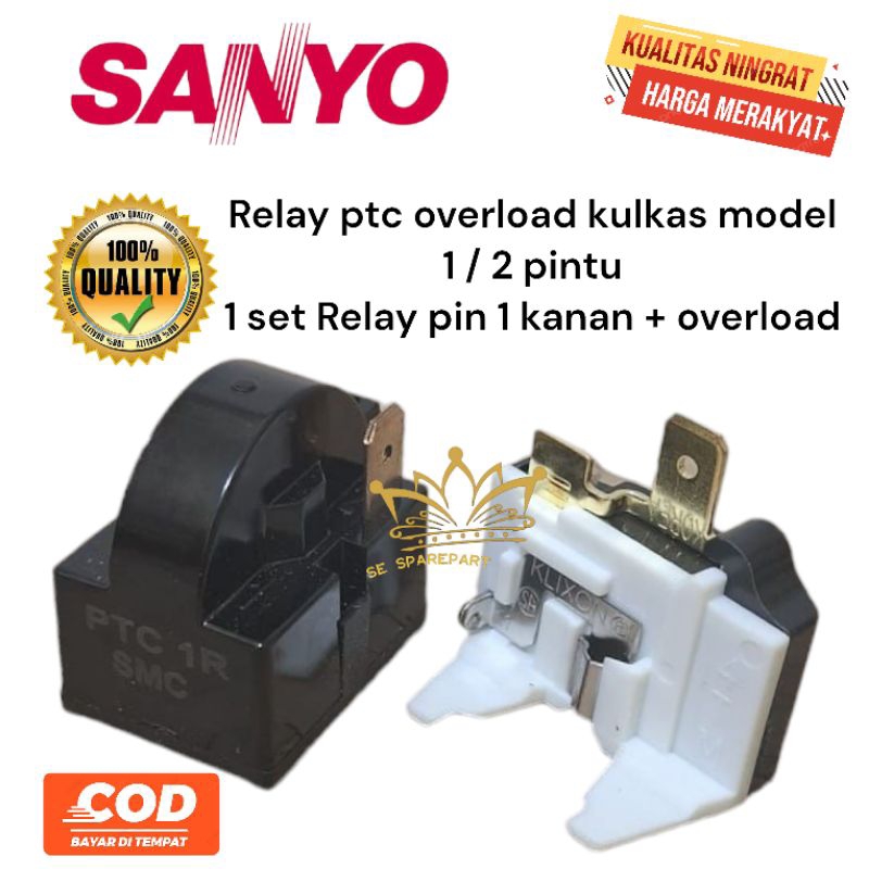 Jual RELAY PIN 1 KANAN + PTC OVERLOAD KULKAS SANYO 1/ 2 PINTU JUAL 1 ... Jual RELAY PIN 1 KANAN + PTC OVERLOAD KULKAS SANYO 1/ 2 PINTU JUAL 1 ...