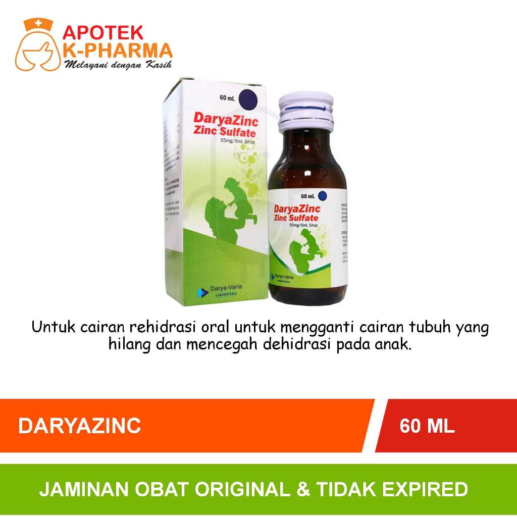 Jual Daryazinc Sirup Isi 60ml Obat Original | Shopee Indonesia
