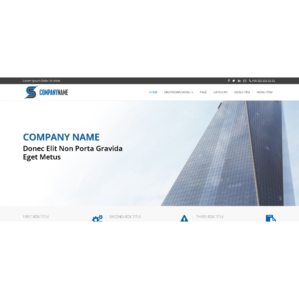 Jual Template Web Company Profile Corporate | Shopee Indonesia