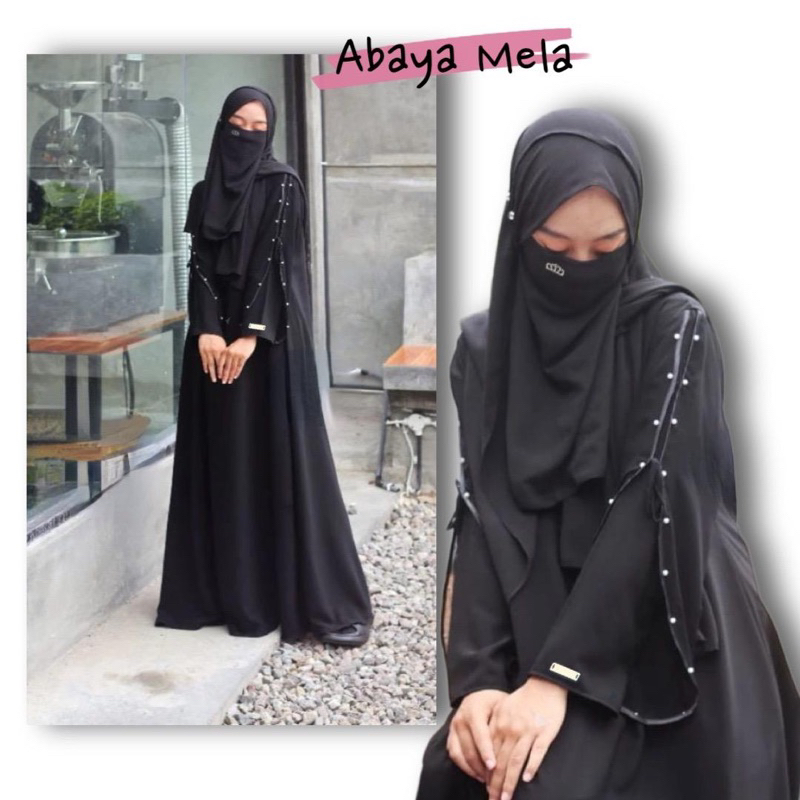 Jual Abaya Polos Gamis Hitam pekat Jetblack saudi dres mewah simpel ...