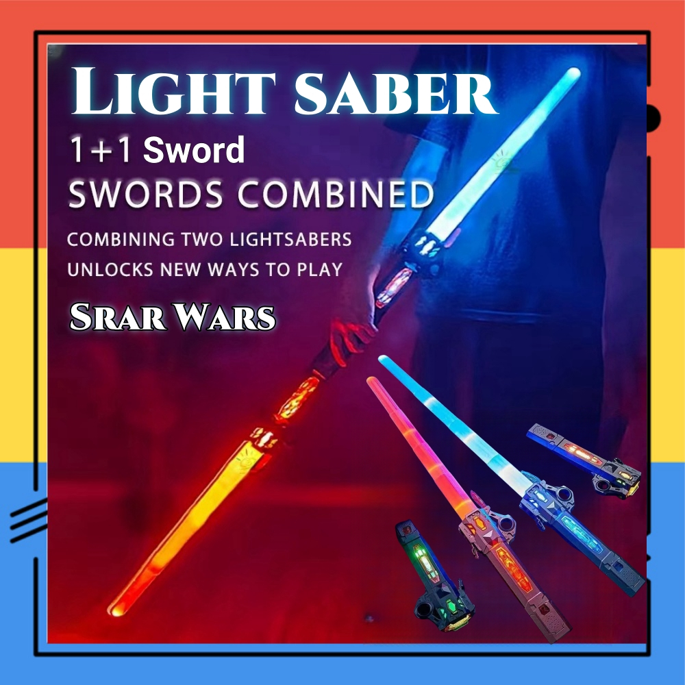 Jual Mainan Lightsaber Star Wars 2in1 Lightsaber dengan Konektor Ada ...