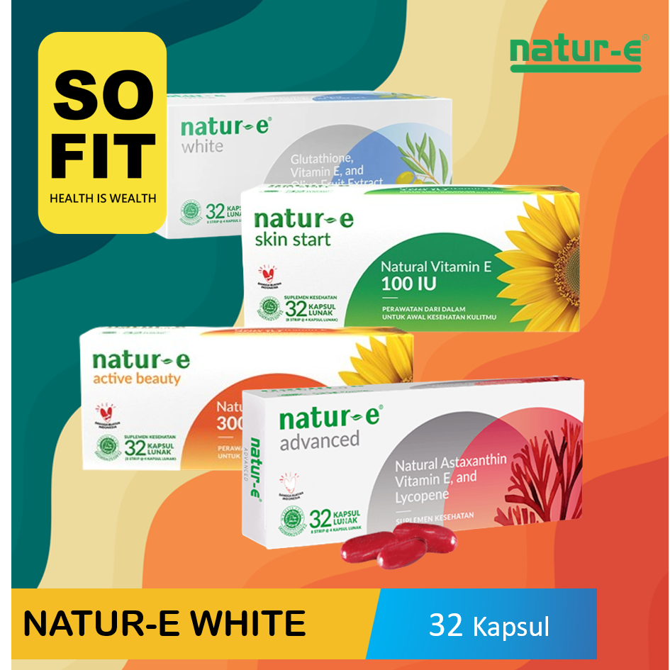 Jual Natur-E Capsule Isi 32 Capsule / Natur E 100 IU / 300 IU / White ...