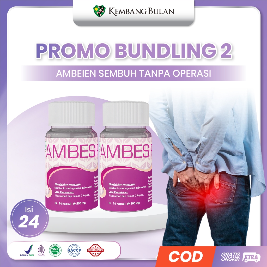 Jual PROMO BUNDLING 2 Botol Isi 24 Kapsul - Kembang Bulan Ambesir isi ...