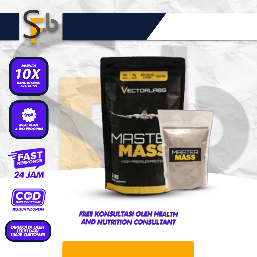 Jual VECTORLABS MASTER MASS 1 LBS WEIGHT GAINER MASTERMASS 1 LBS ...