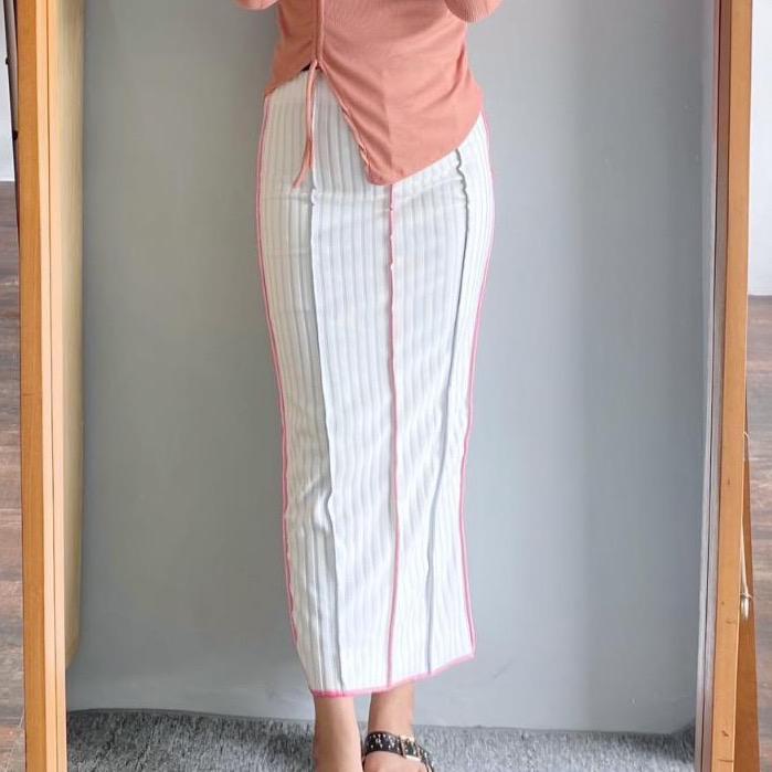 Jual ROK RAINBOW KNIT WANITA PREMIUM / ROK SKIRT RAINBOW / KANIA SKIRT ...