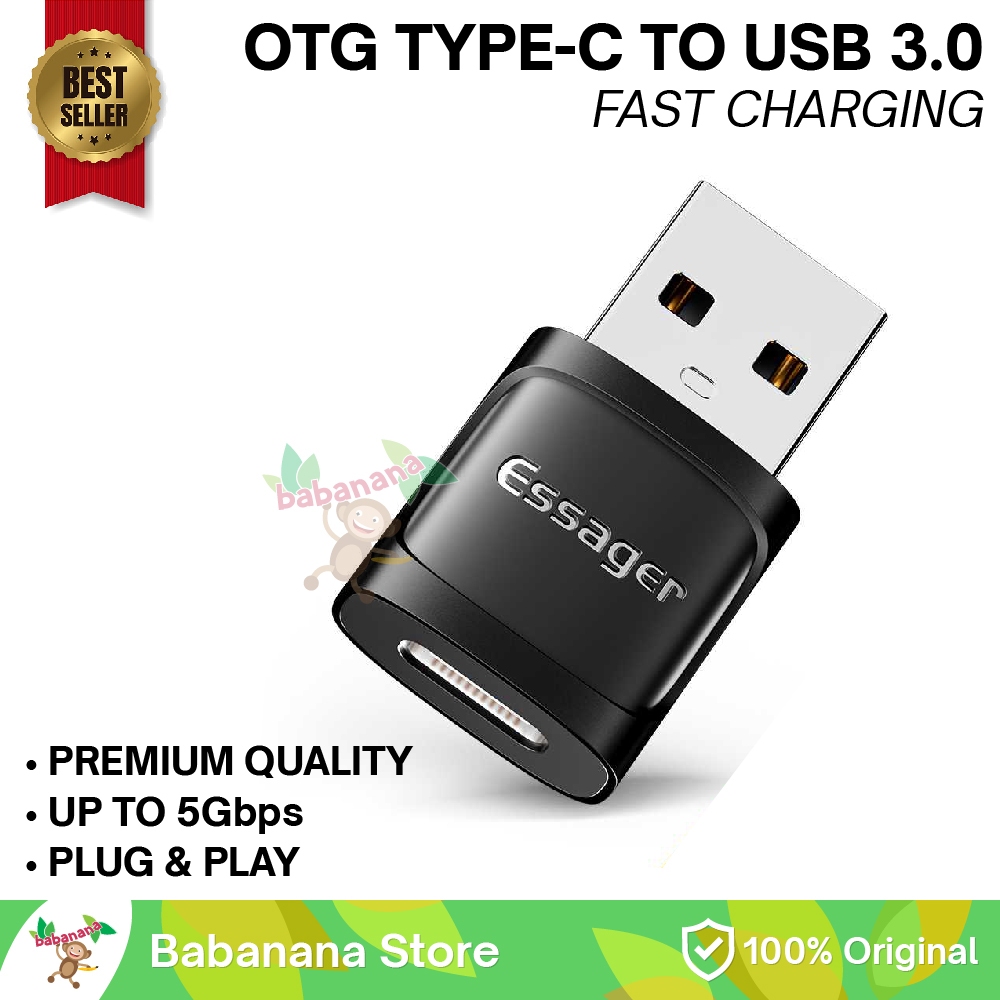 Jual OTG USB TO TYPE-C 3.0 ADAPTER PREMIUM QUALITY CONVERTER MINI ...