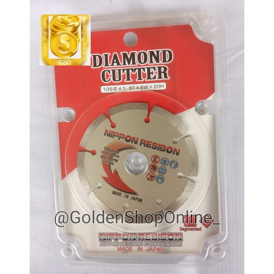 Jual Diamond Wheel Dry Nippon Resibon 4'' -105 mm×1,6mm | Shopee Indonesia