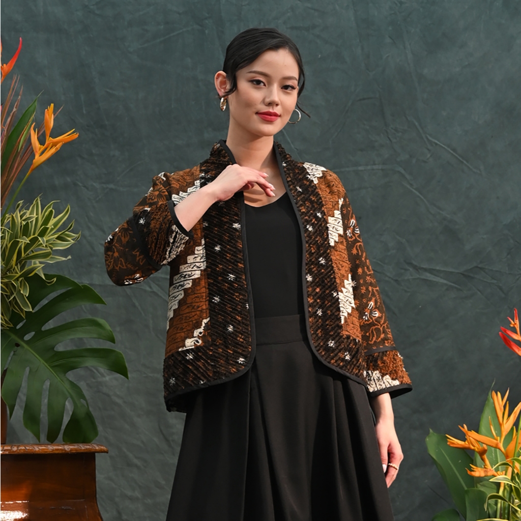 Jual NONA RARA - Sea RMB Sogan T2902, Baju kerja blouse batik wanita ...