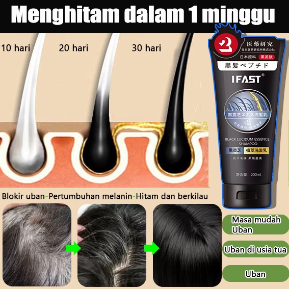 Jual Shampo Penghitam Rambut Uban Shampo Penghitam Rambut Beruban ...
