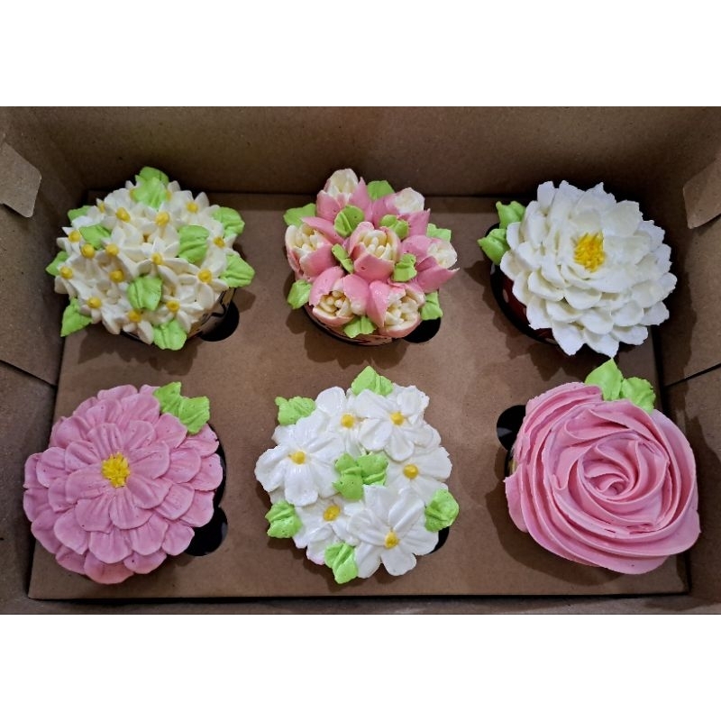Jual Cup Cake Bunga Isi 6 | Shopee Indonesia