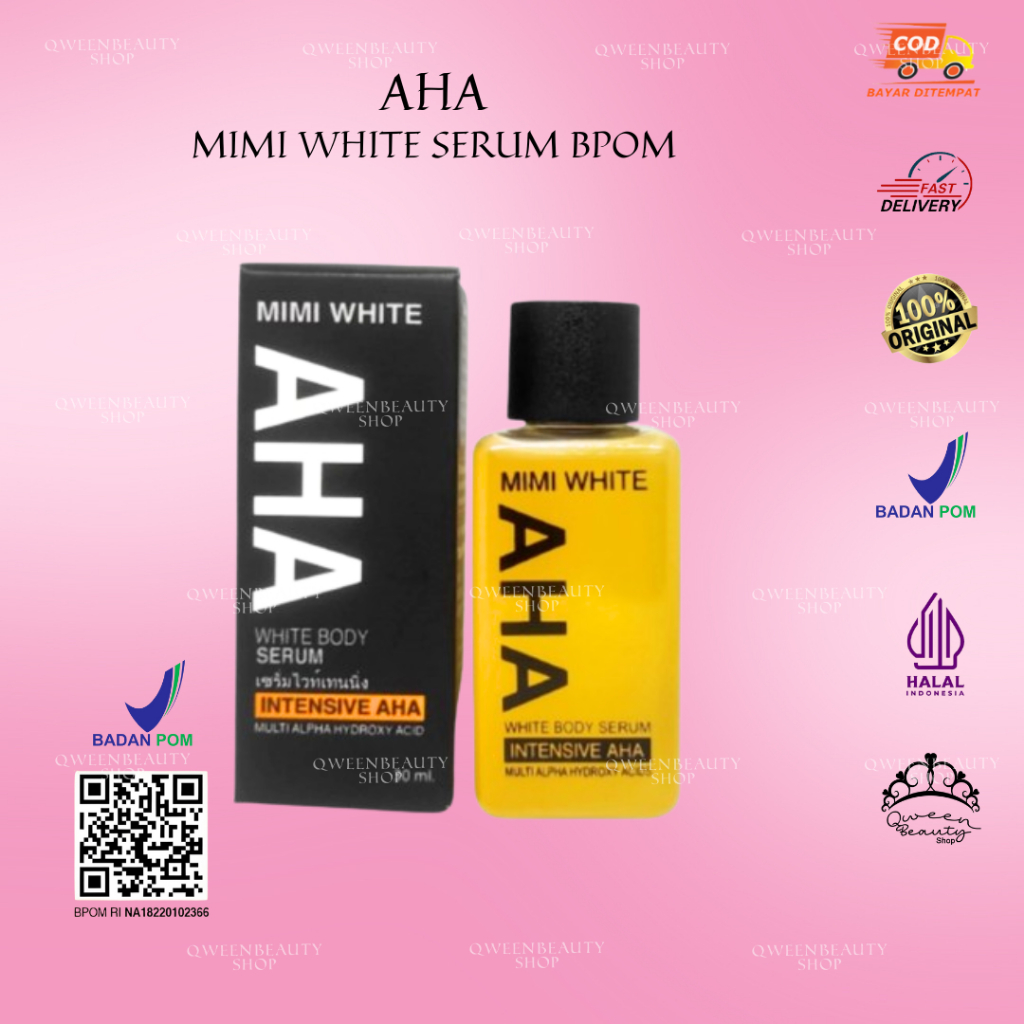 Jual Mimi White AHA Body Serum BPOM Original - 30ml (Barcode Tracking ...