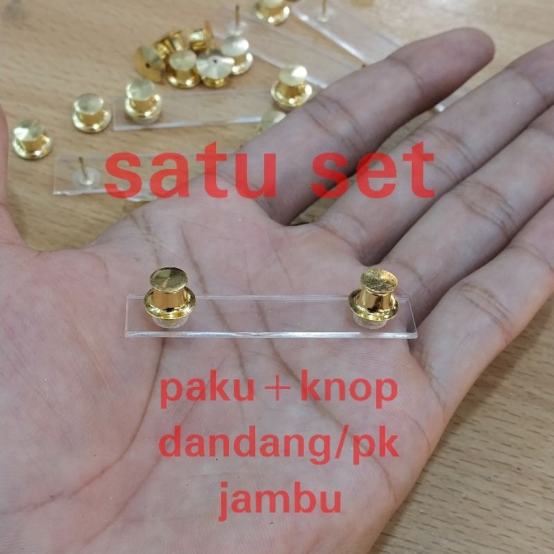 Jual satu set paku dan pengait paku jambu/knop dandang | Shopee Indonesia