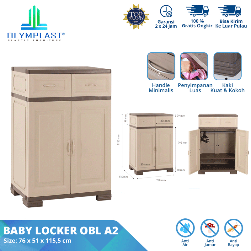 Jual Olymplast OBL Lemari Penyimpanan / Kabinet Anak | Shopee Indonesia