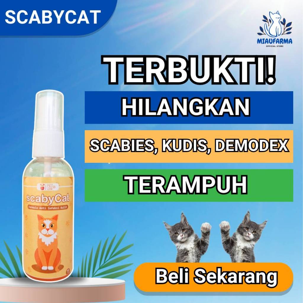 Jual Obat Scabies Kucing Obat Kucing Gatal Kurap Jamuran Kucing Cat ...