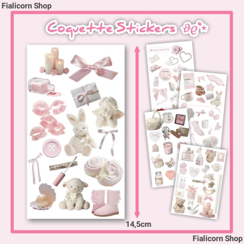 Jual Sticker Coquette Aesthetic tumblr deco dolette core dollete ...