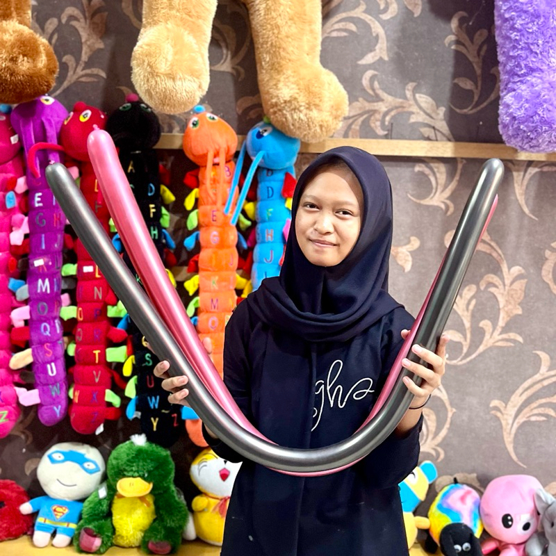 Jual Balon twist balon pentil chrome latex premium balon chrome per pcs ...