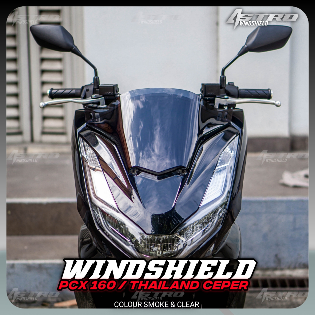 Jual VISOR WINDSHIELD PCX 160 MODEL THAILAND CEPER (TEBAL 3MM) | Shopee ...