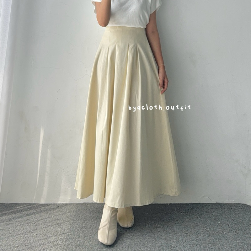 Jual BYACLOTH - Joy Skirt - Rok Flare Wanita - Rok Panjang Maxi Wanita ...