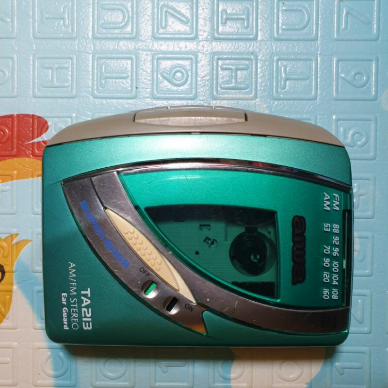 Jual Walkman Aiwa HS - TA213 Green Auto Stop Cassette Player, Am/Fm Radio Stereo | Shopee Indonesia