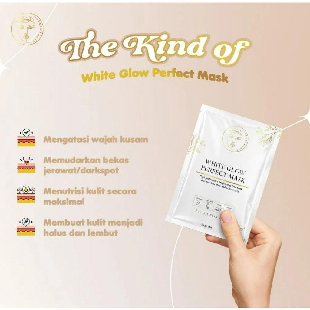 Jual SKINFLAIR WHITE GLOW PERFECT MASK POWDER / MASKER WHITENING ...
