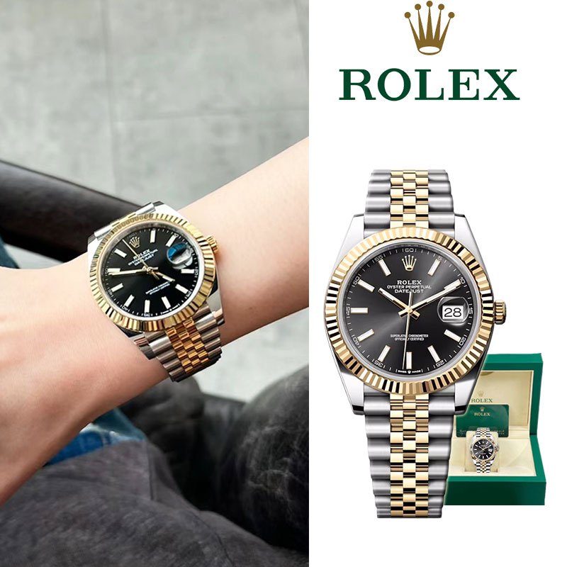 Jual 【Rolex】100% original rolex watch Gold Datejust jam tangan m126333 ...